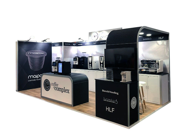 Messestand, Messestand, Stoff Light Box, M-Serie-System, Indoor-LED ...